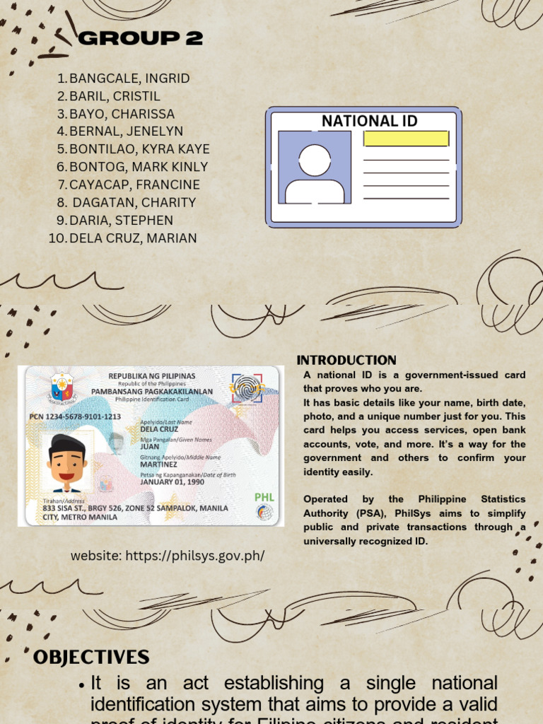 Philippine National ID Process Overview | PDF | Privacy | Government ...