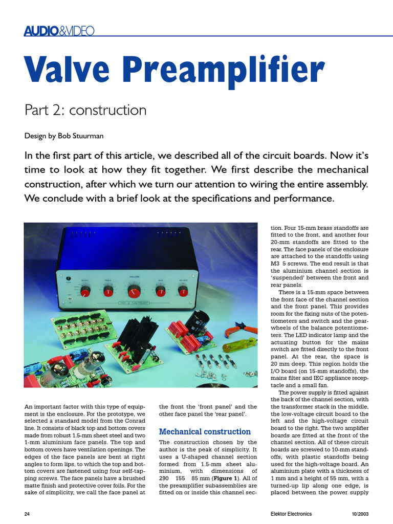 Valve Preamplifier Part2 | PDF | Amplifier | Decibel