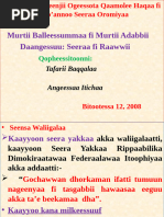 Biiroo Maallaqaa Oromiyaa Itti Daarektoreetii Rigulaatoorii Bittaa | PDF