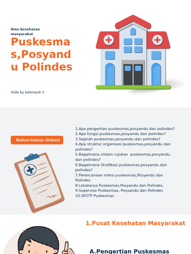 IKM KEL 5 (Puskesmas, Posyandu, Polindes) | PDF | Karier & Perkembangan