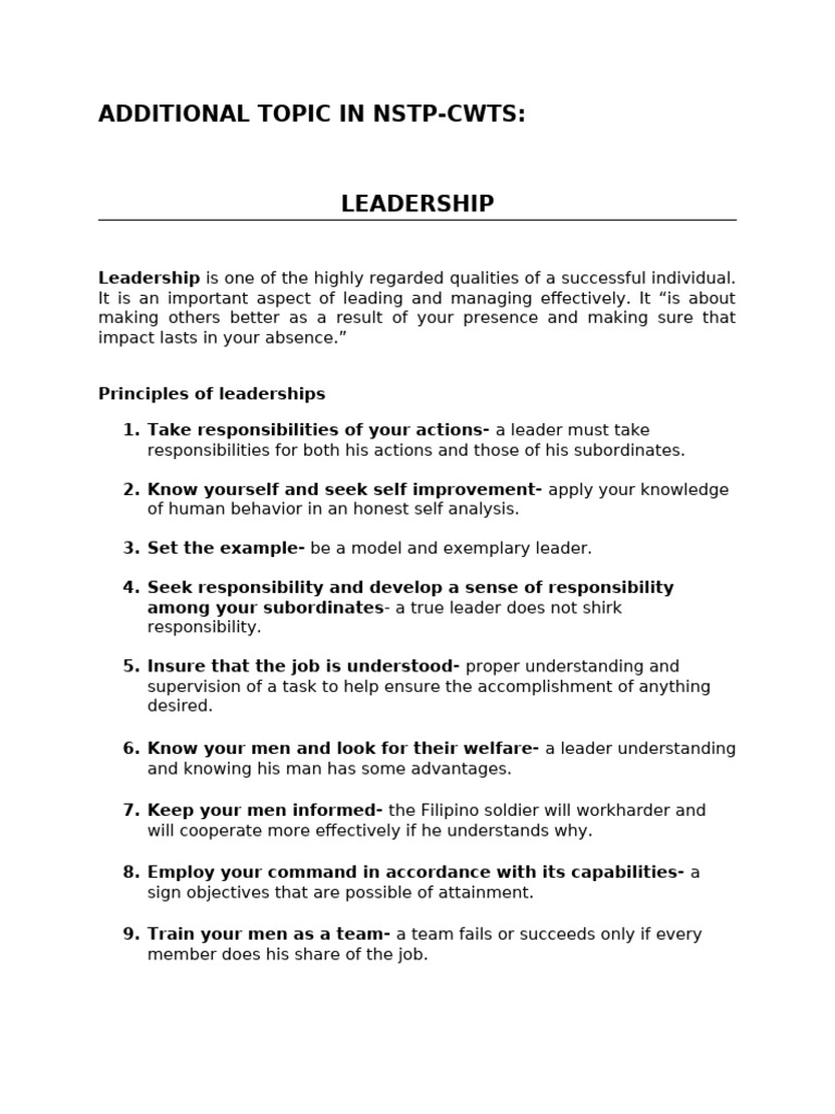 LEADERSHIP | PDF | Leadership | Psychology