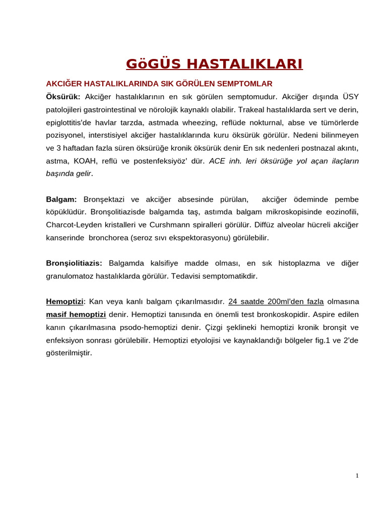 DERS5 - Gogus Hastaliklari | PDF