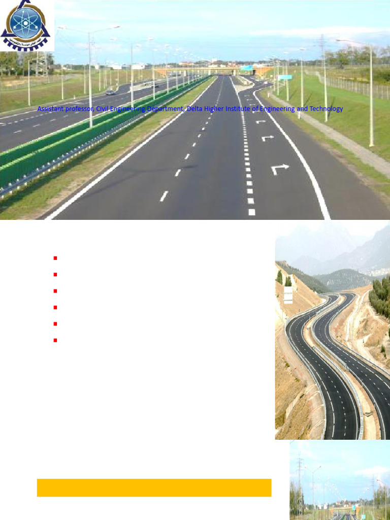 Overview of Highway Engineering Scope | PDF | Road Surface | Transportation Engineering