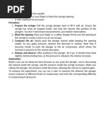 Lung Model With Two Lungs and Diaphragm Lab | PDF