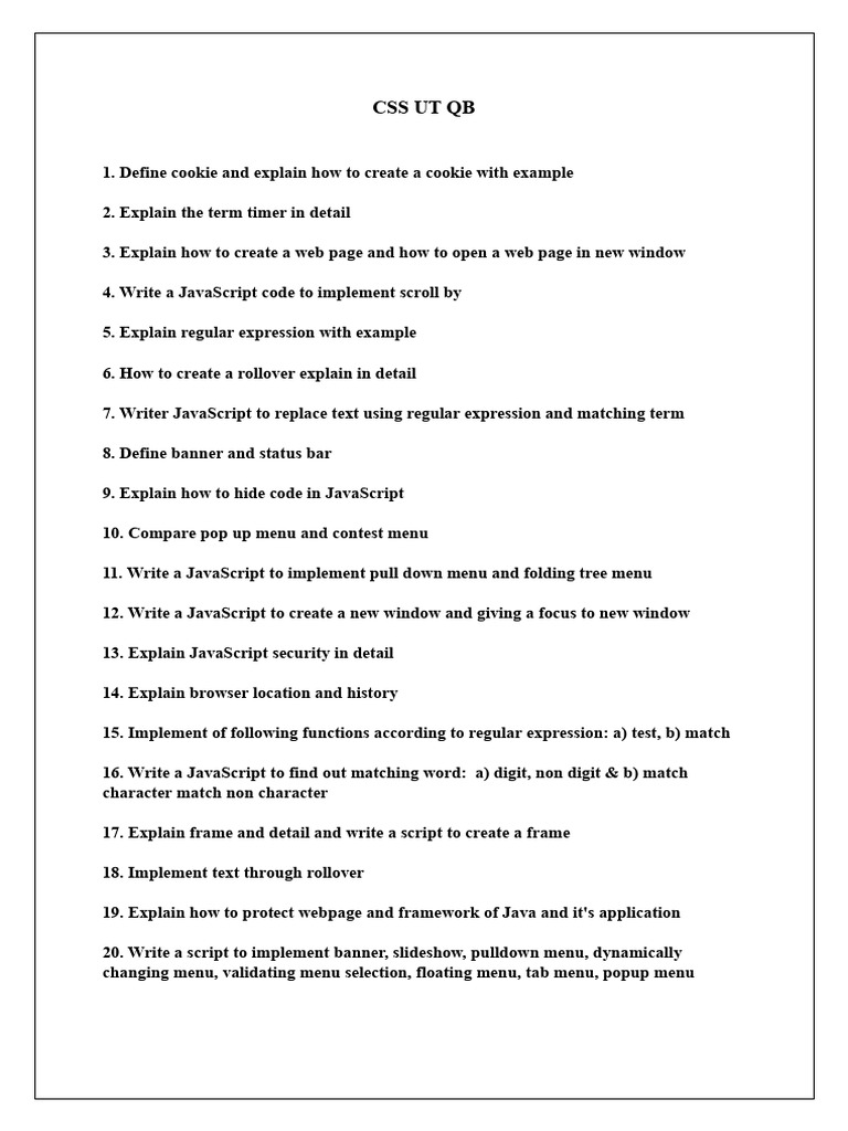 CSS Ut QB | PDF | Business