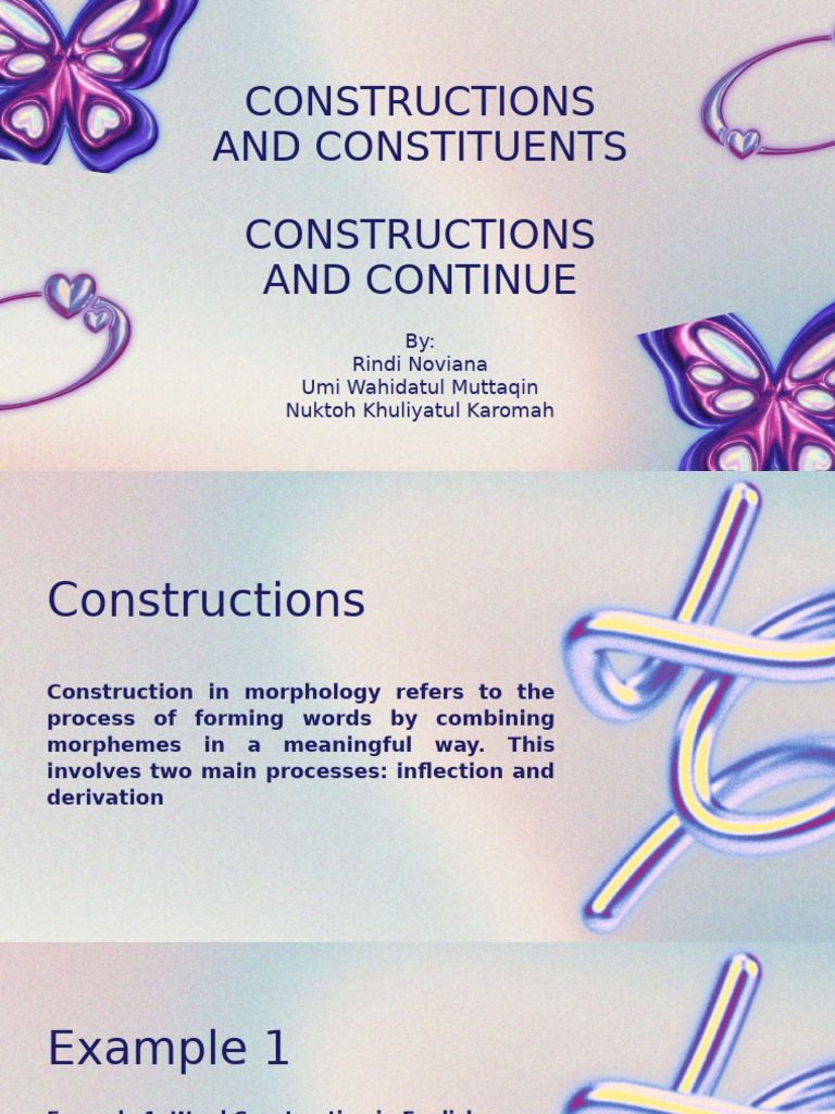 Construction and Constituents | PDF | Word | Morphology (Linguistics)