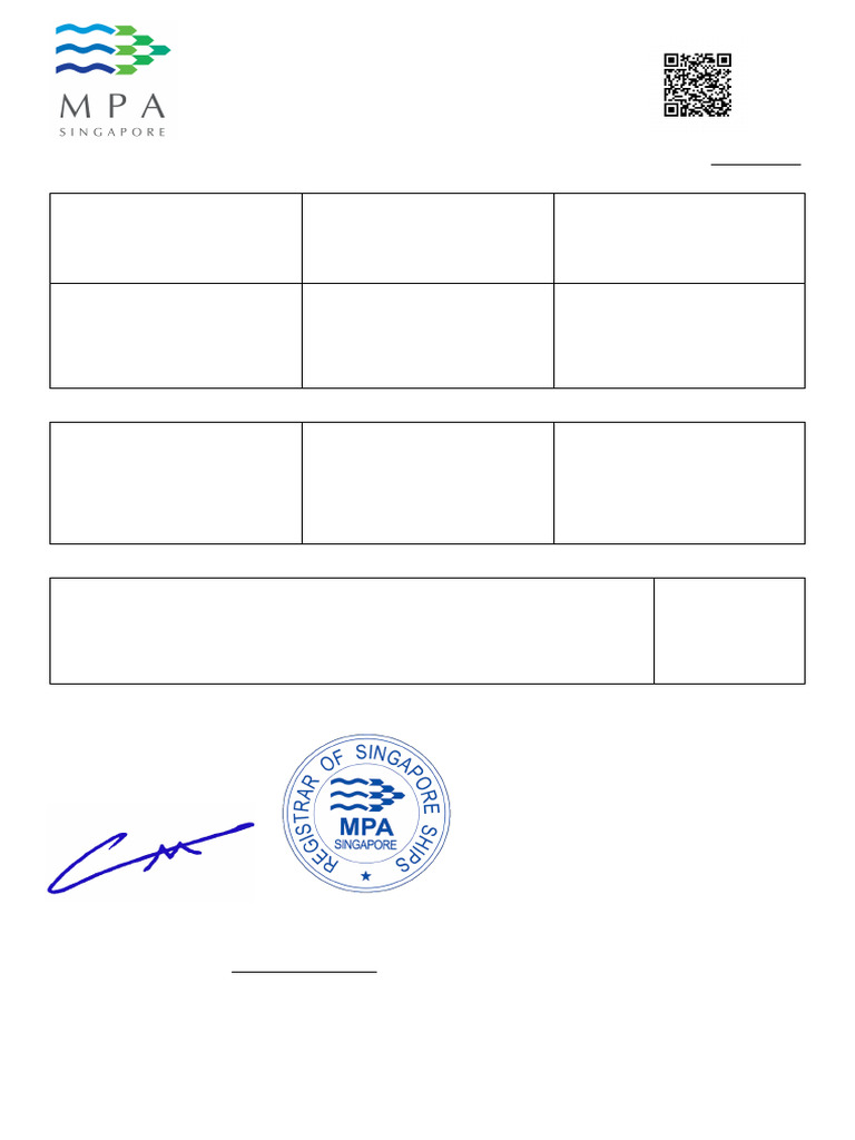 3.Cert of Registry | PDF | Ships | Water Transport