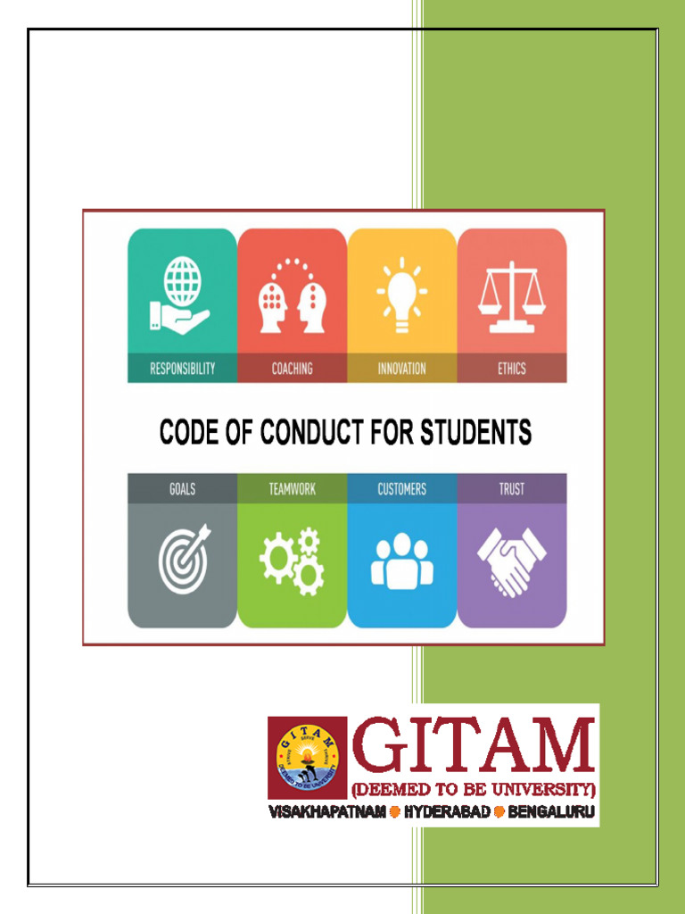 Student Code of Conduct Guidelines | PDF | Intimidation | Bullying