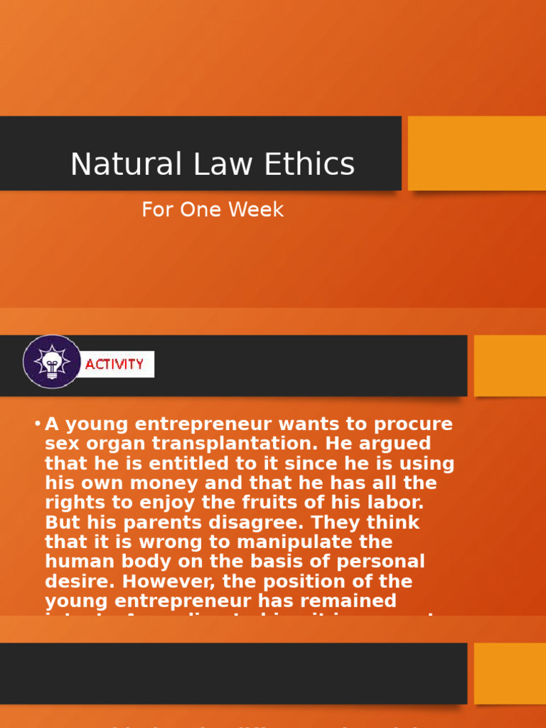 Lesson 7 Natural Law Ethics | PDF | Natural Law | Good And Evil
