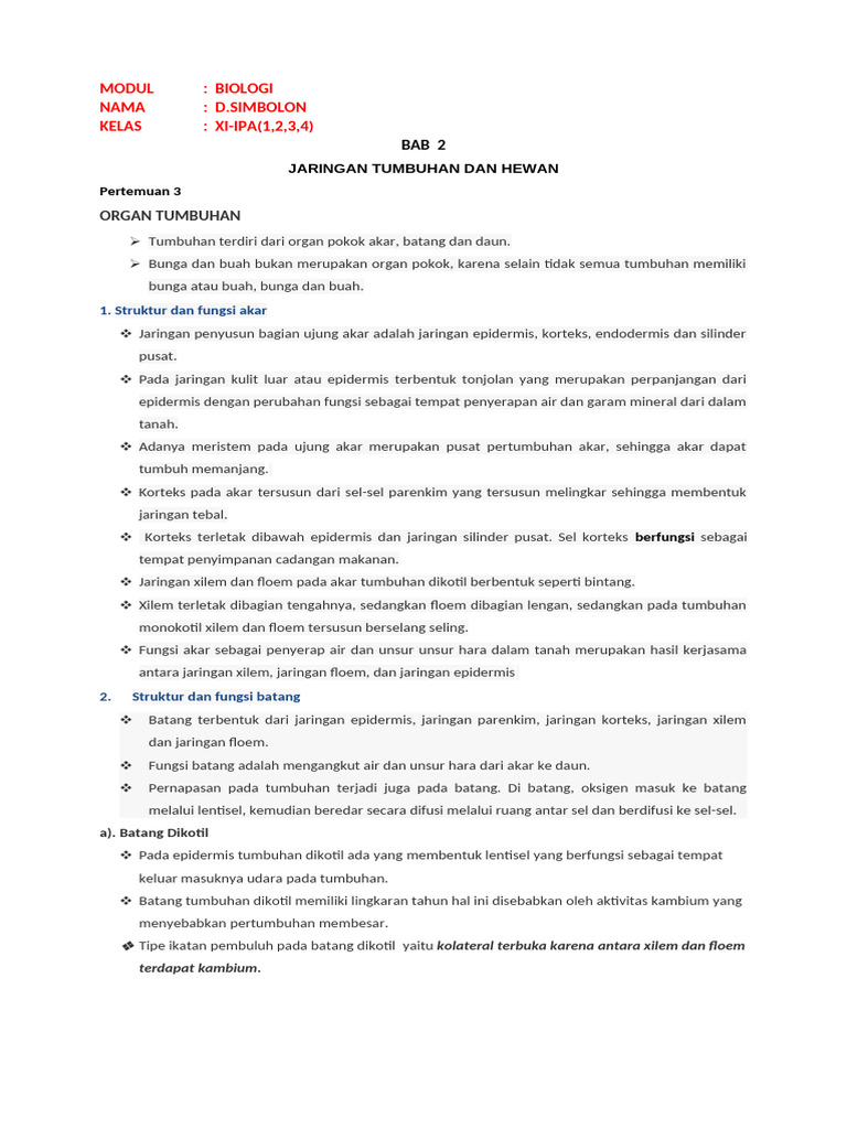 MODUL Bab 2 Kls Xi Pertemuan 3 | PDF