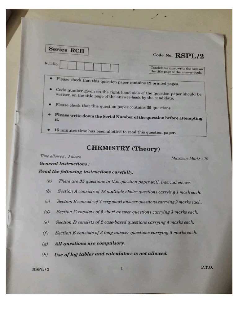 RSPL Chemistry 2 | PDF