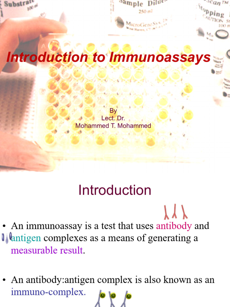 Introduction To Immunoassays | PDF | Antibody | Immunoassay