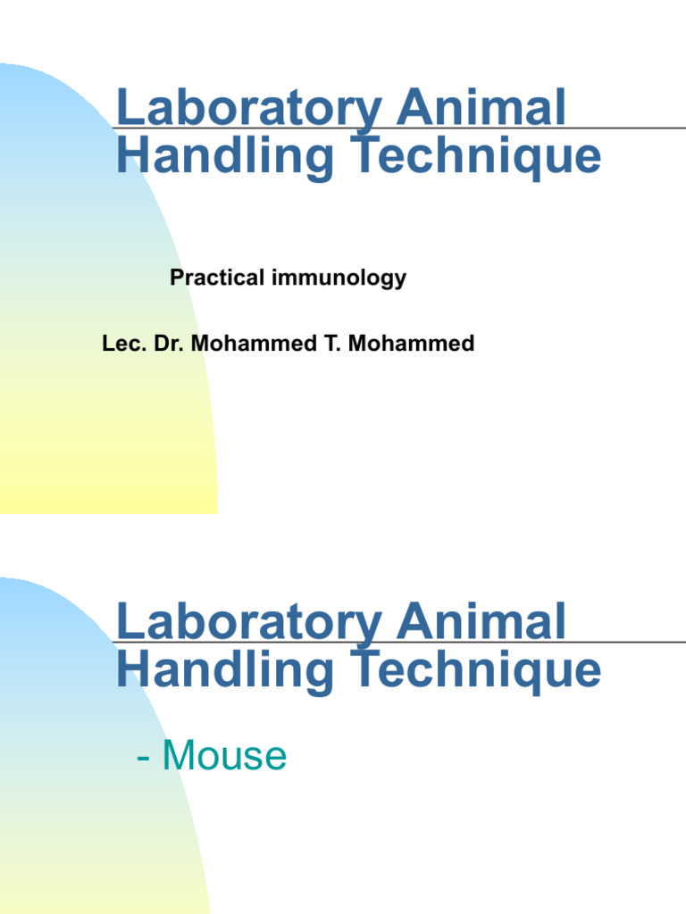 Mice-Tech | PDF | Injection (Medicine) | Syringe