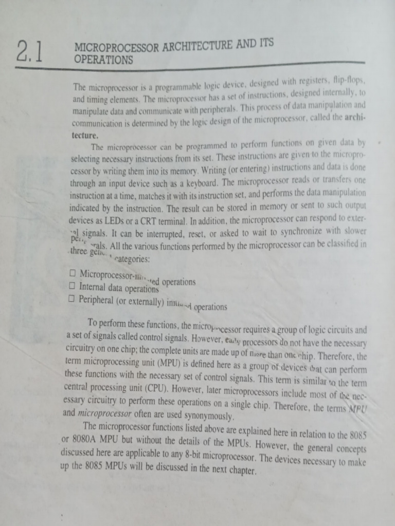 Microprocessor Basics Mod 1 Pdf Computer Data Computer Memory 