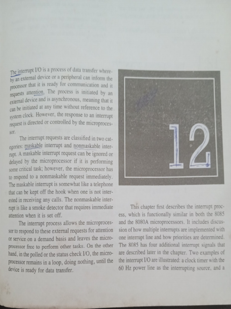 Interrupts Mod 3 | PDF | Digital Electronics | Integrated Circuit