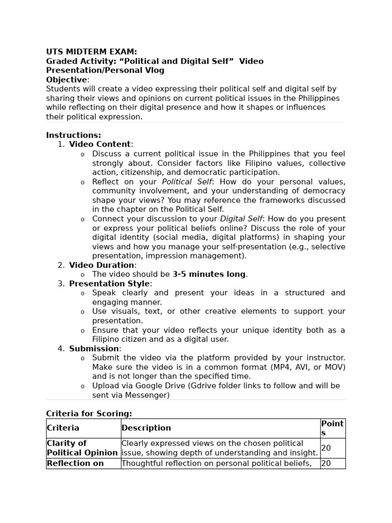 Uts Midterm Exam | PDF | Identity (Social Science) | Social Psychology
