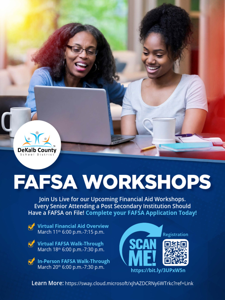 FAFSA Workshops 2024 Flyer 1 Final | PDF