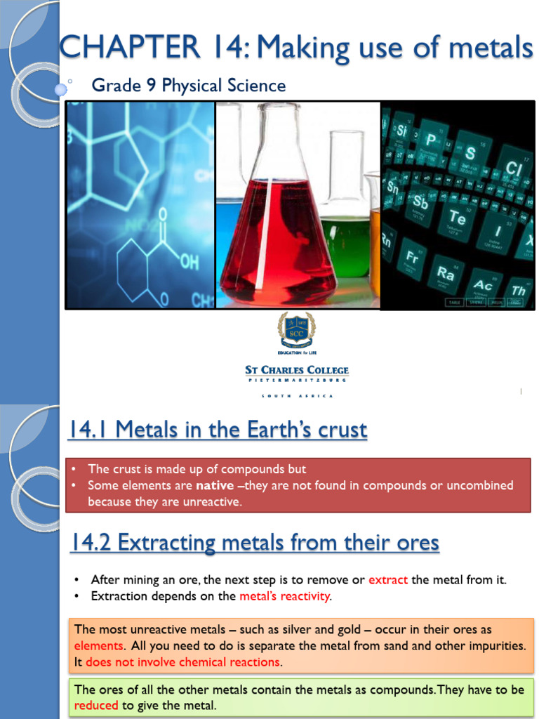 Chapter14 Student | PDF | Iron | Metals