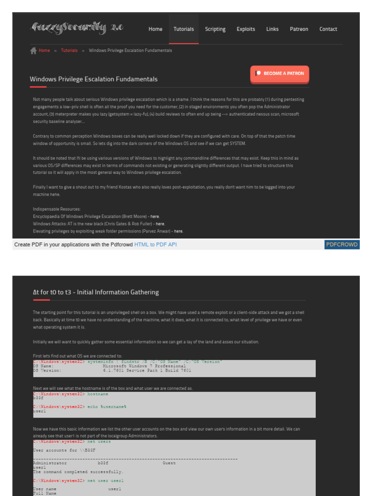 Windows Privilege Escalation Fundamentals | PDF | Windows Registry | Computer Network