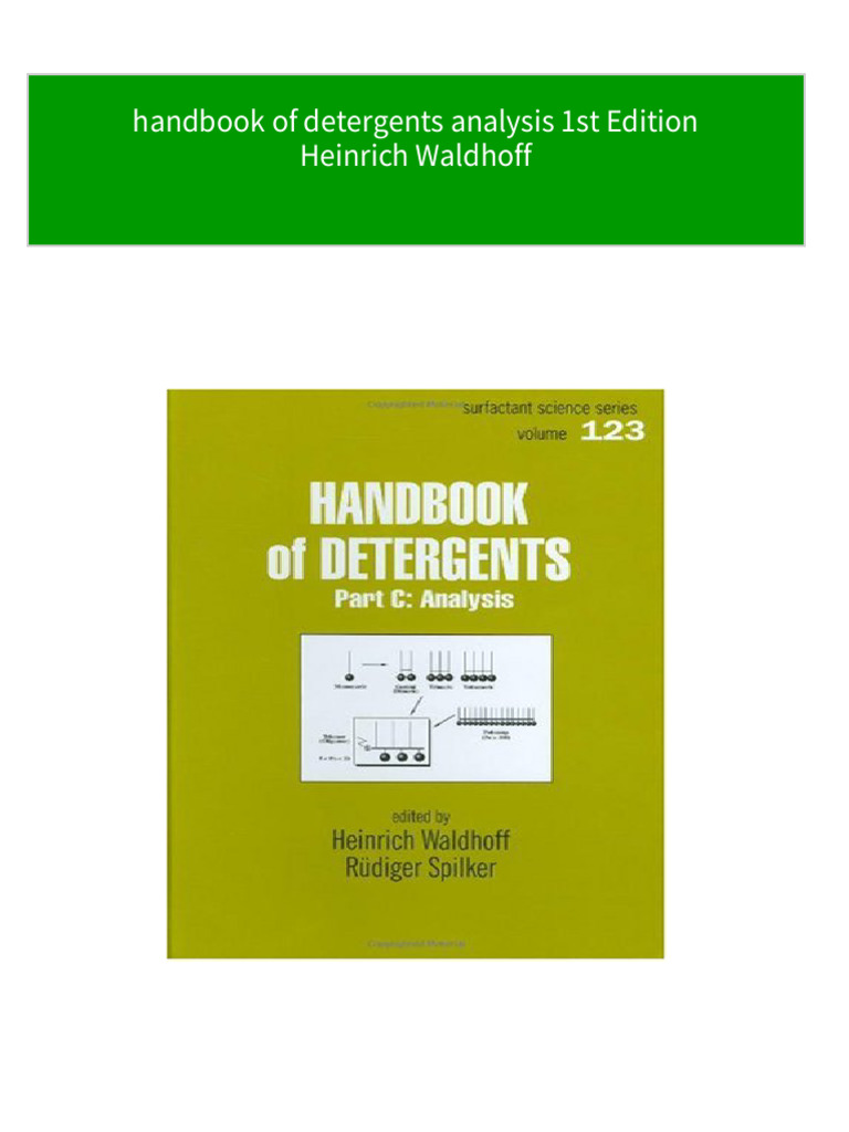 Detergents Formulation Handbook – GHEUB