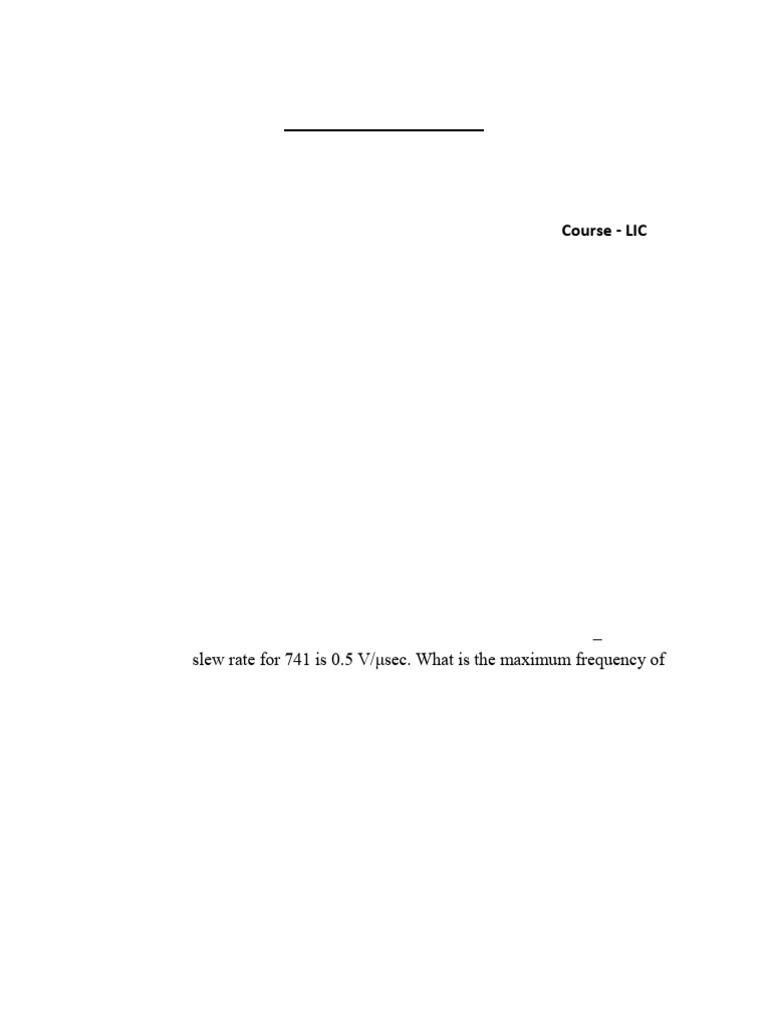 LIC_QB_UT1_180119 (1) (1) | PDF | Operational Amplifier | Amplifier