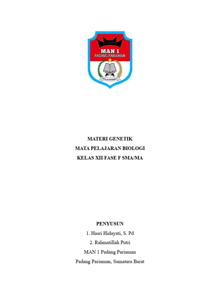 Modul Ajar Genetik Kelas 12 | PDF