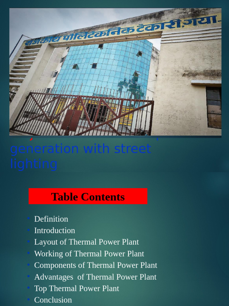 Thermal Power Plant | PDF | Boiler | Power Station