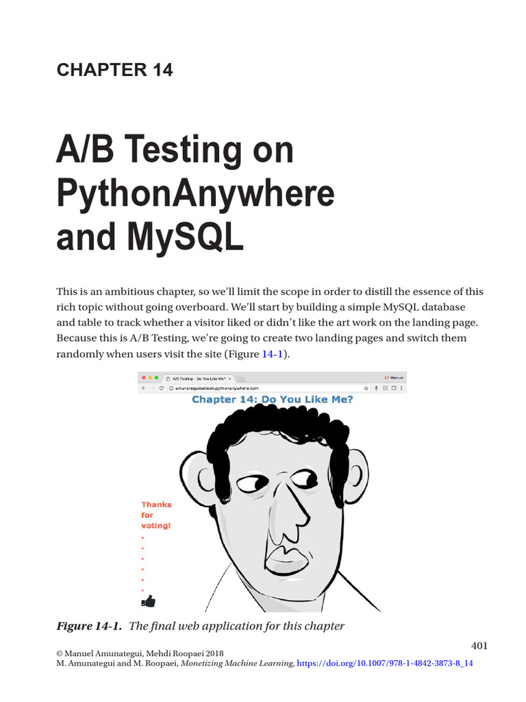Ab Testing On Pythonanywhere And Mysql Pdf My Sql Databases
