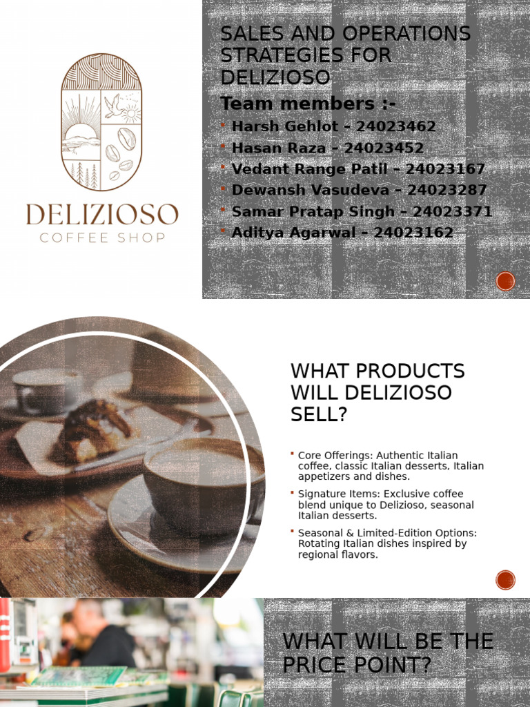 Delizioso Cafe Strategy Presentation | PDF