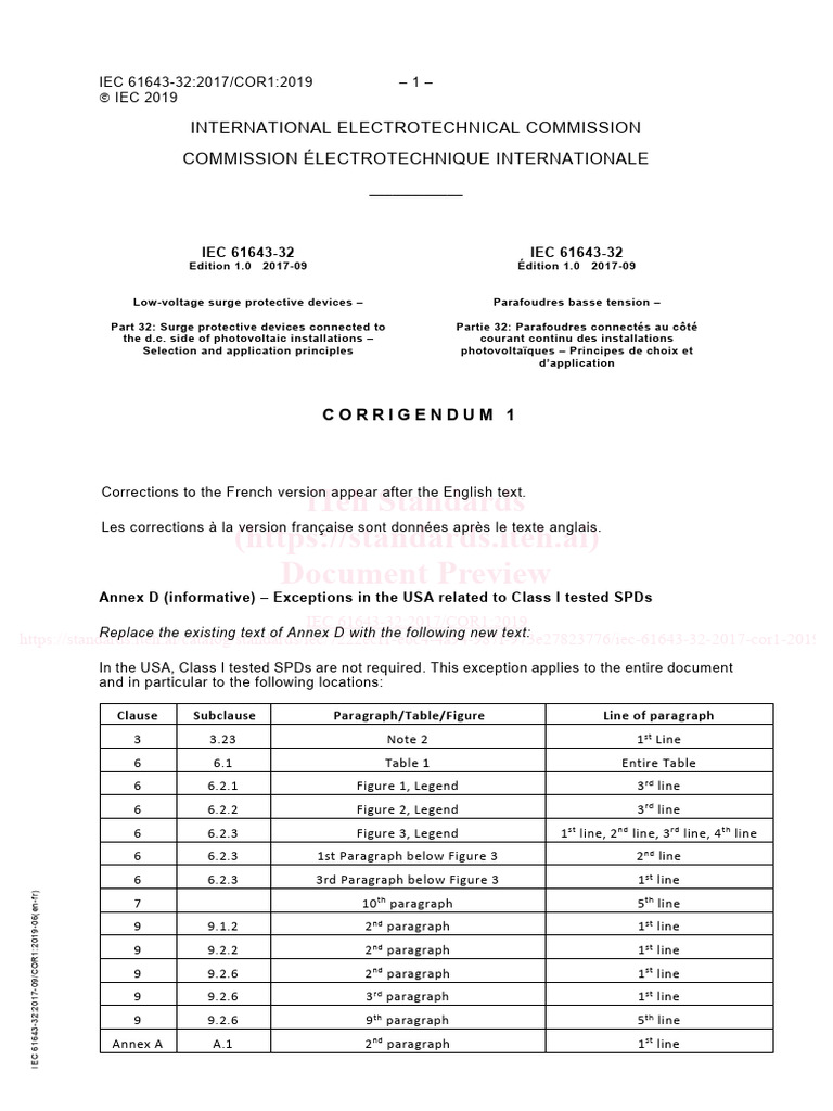 IEC 61643-32 Surge Protection Guide | PDF | International ...