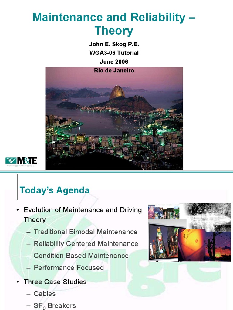 Maintenance and Reliability - Theory: John E. Skog P.E. WGA3-06 ...