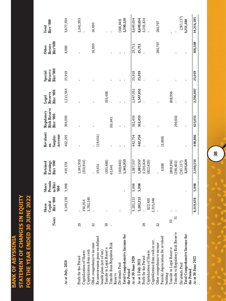 BoA Financial Report 2021-22-40 | PDF | Equity (Finance) | Dividend