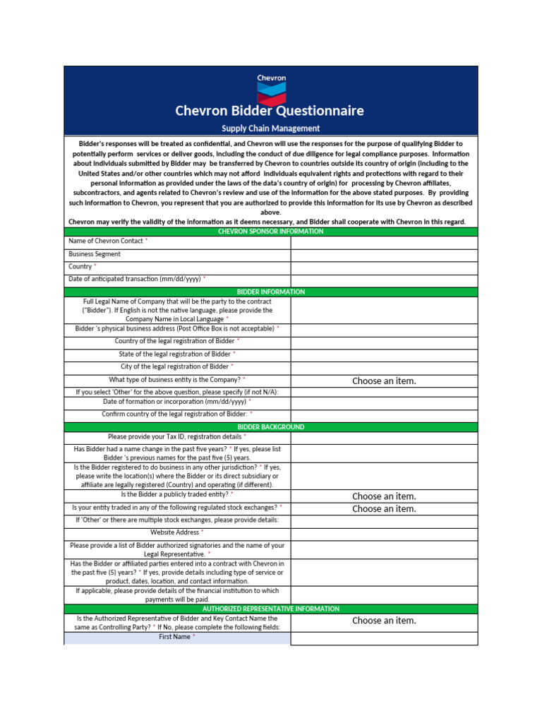 Compliance Questionnaire | PDF | Information | Business Law