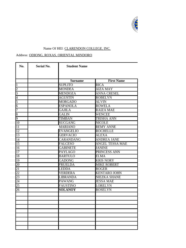 Bstm&Bsed NSTP Students Profiles S.y.2023-24 | PDF