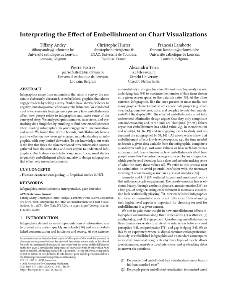 Interpreting The Effect of Embellishment | PDF | Infographics | Likert ...