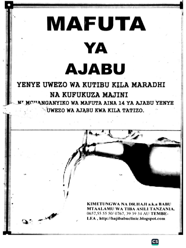 Mafuta Ya Ajabu - Compressed | PDF
