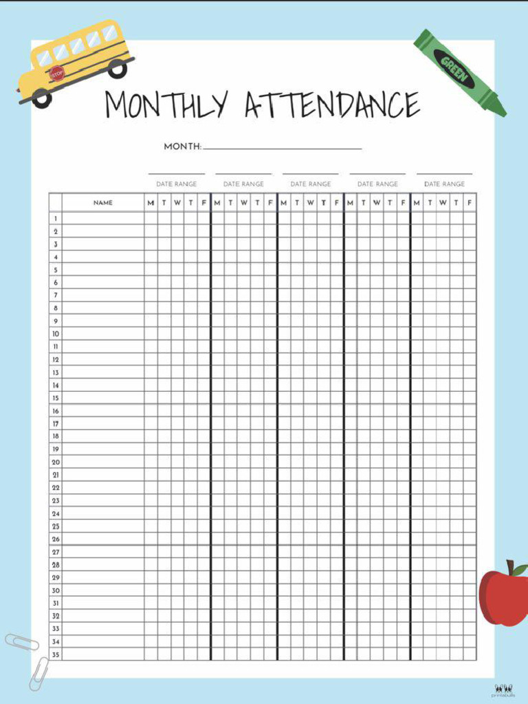 Monthly Attendance | PDF