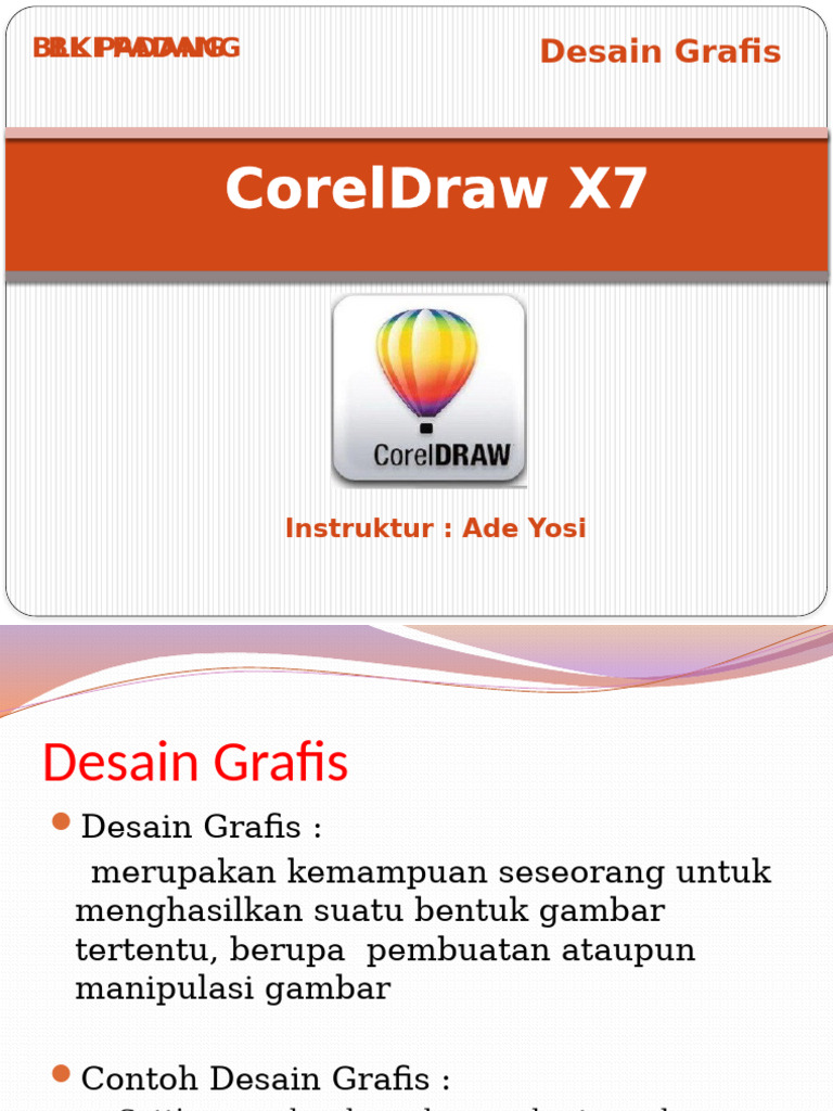 Bahan Slide CorelDraw X4 | PDF