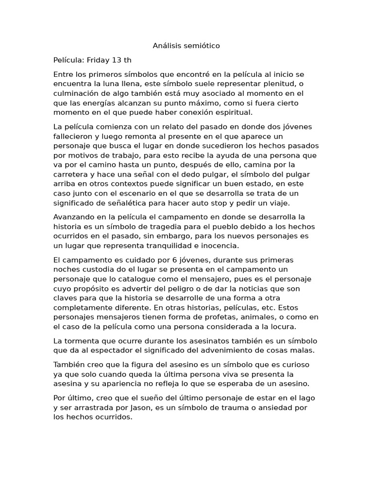 Análisis Semiótico | PDF