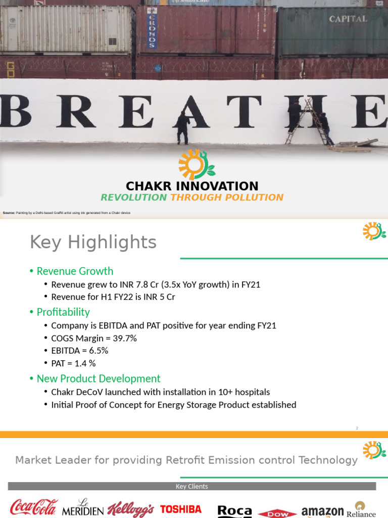 Chakr Innovation Acheivements | PDF