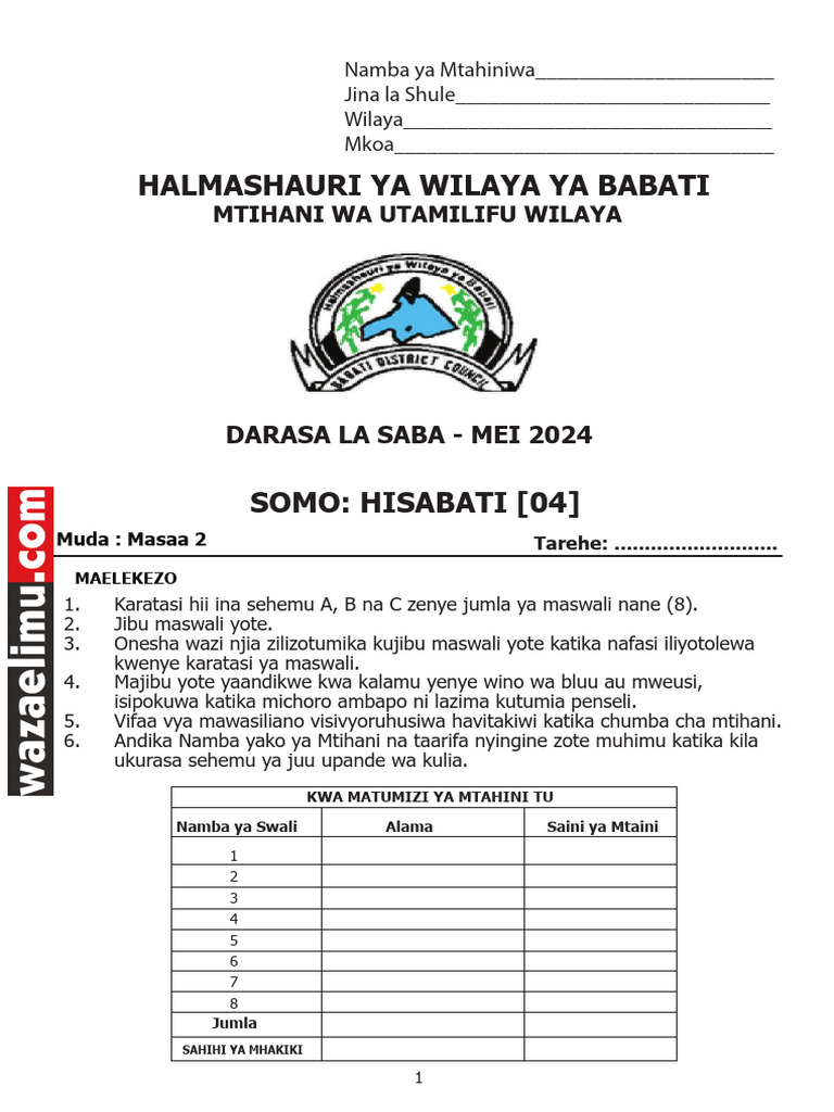 HISABATI | PDF