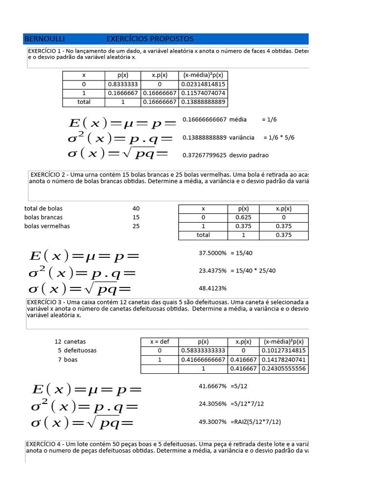 547892000-tabela3-dist-Binomial-Bernoulli | PDF | Variação | Publicidade