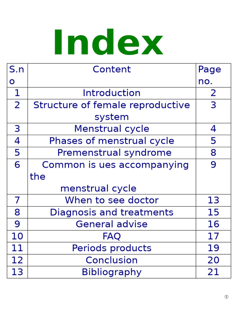 Biology Project Grade 12 | PDF | Menstrual Cycle | Menstruation
