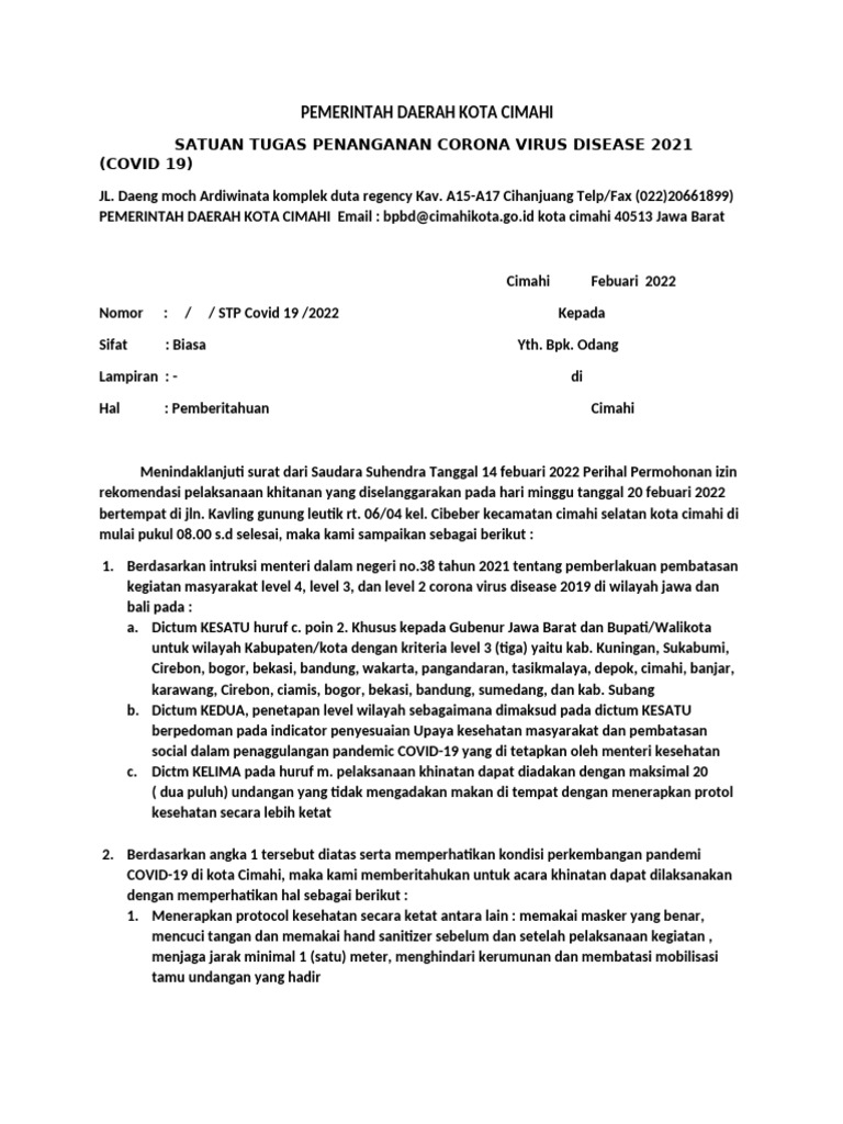 Pemerintah Daerah Kota Cimahi | PDF
