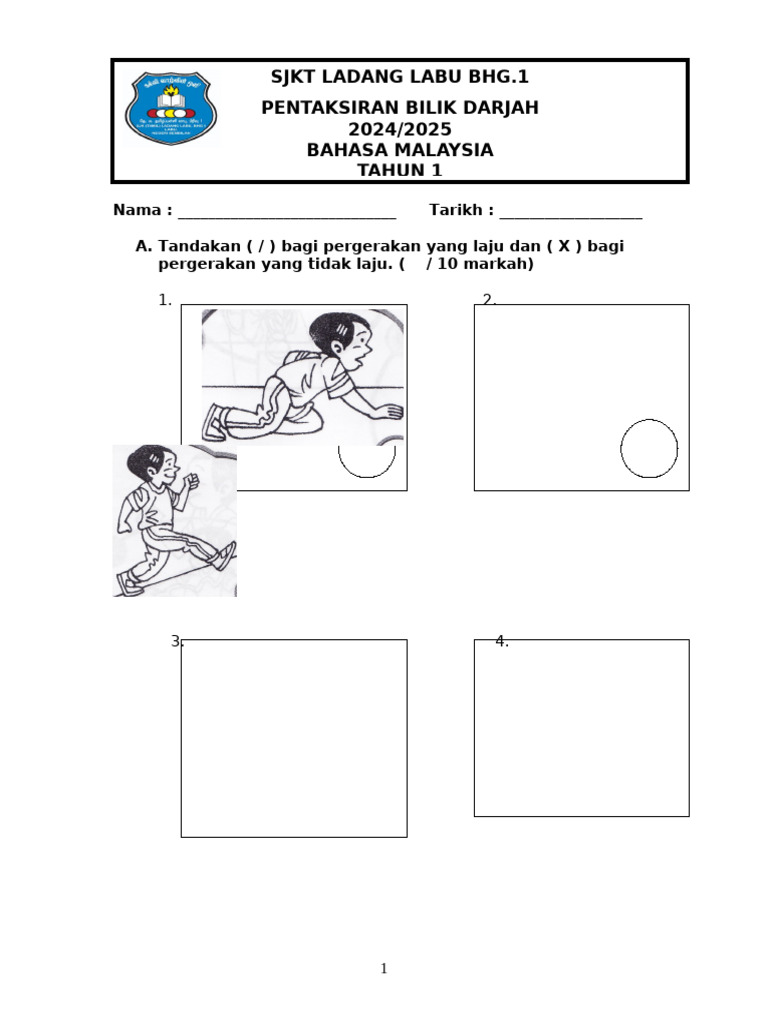 Kertas Soalan Pj Tahun 2 2024 Pdf