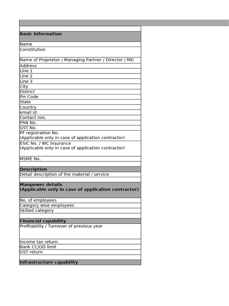 Vendor Registration Guide | PDF | Sole Proprietorship