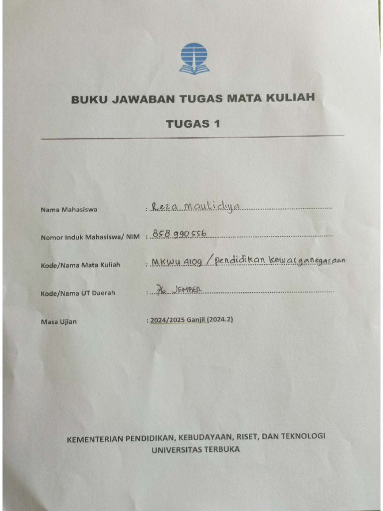 Mkwu 4109 Pendidikan Kewarganegaraan | PDF