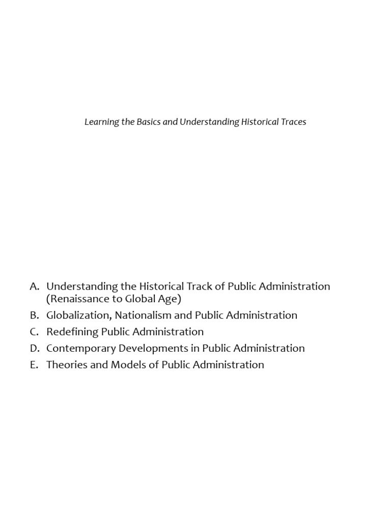 Module 1 Public Administration in The 21st Century | PDF | Governance ...