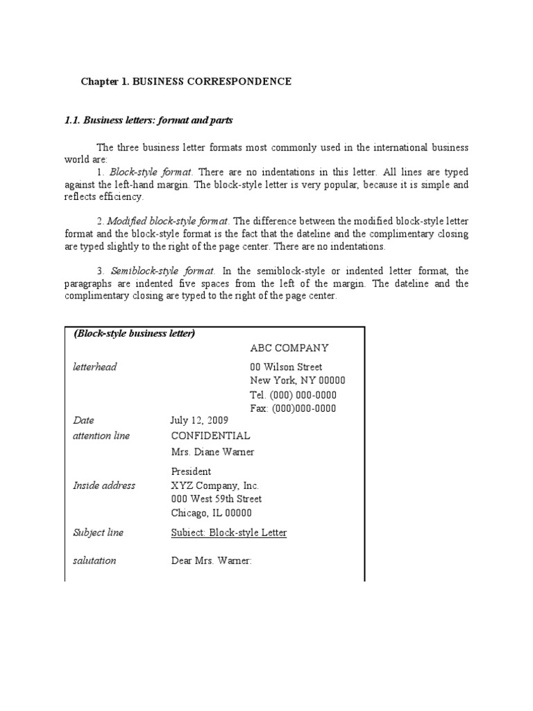 Business Letter Formats Explained | PDF | Email | Semiotics
