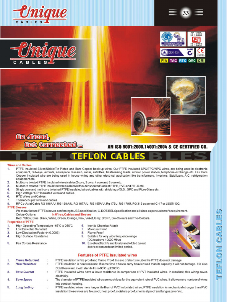 Teflon Cables | PDF